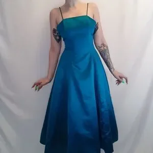 Gunne Sax | Dresses | Vintage Jessica Mcclintock Gunne Sax Teal Tea ...